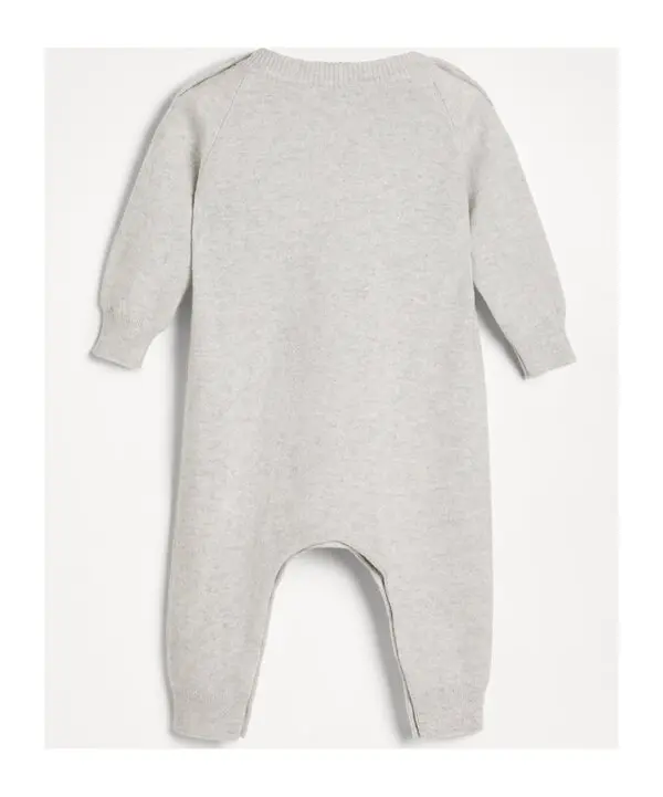 Brunello Cucinelli Button-embellished Teddy-appliqu Romper
