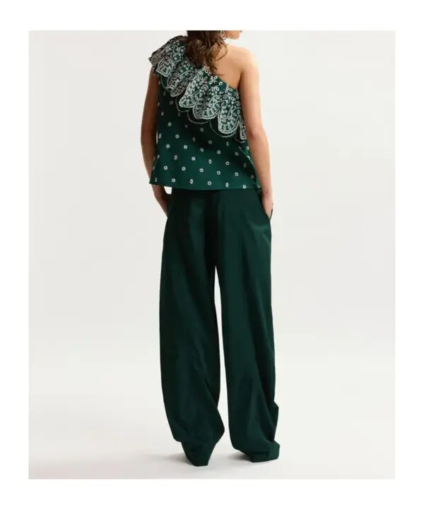 Essentiel Antwerp High-waisted Tapered Cotton Pants