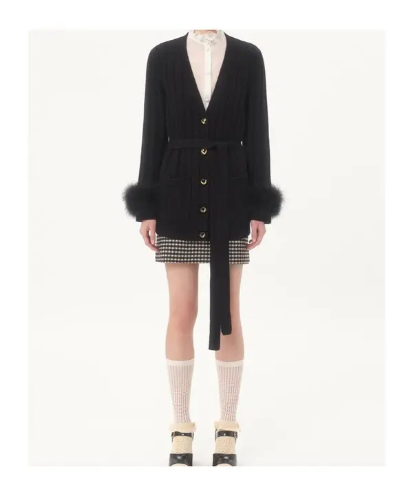 Valentino Garavani Cardigan With Feathers