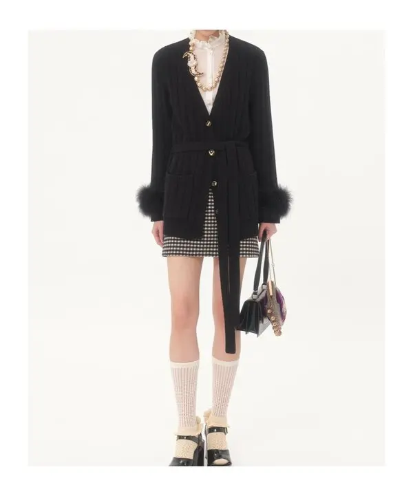 Valentino Garavani Cardigan With Feathers