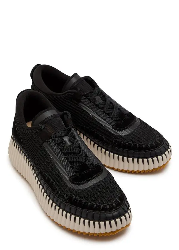 Chloé Nama Panelled Recycled Mesh Sneakers