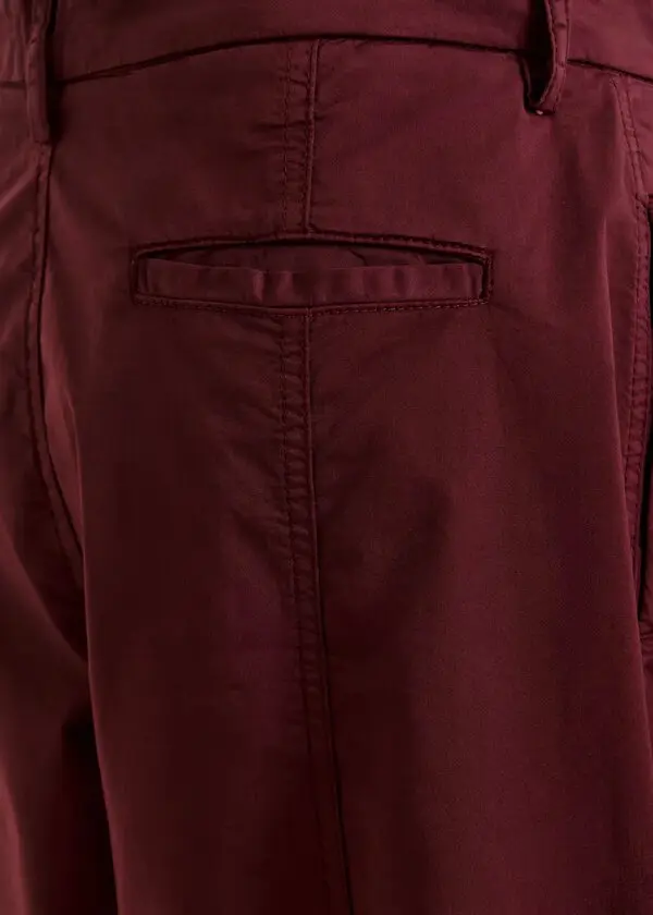 Essentiel Antwerp Tapered Cotton Pants With Twisted Seams