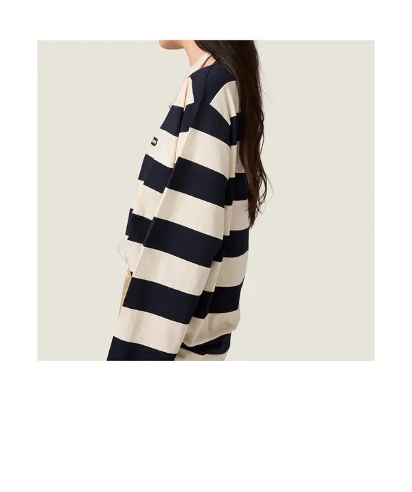 Miu Miu Striped Jersey T-shirt