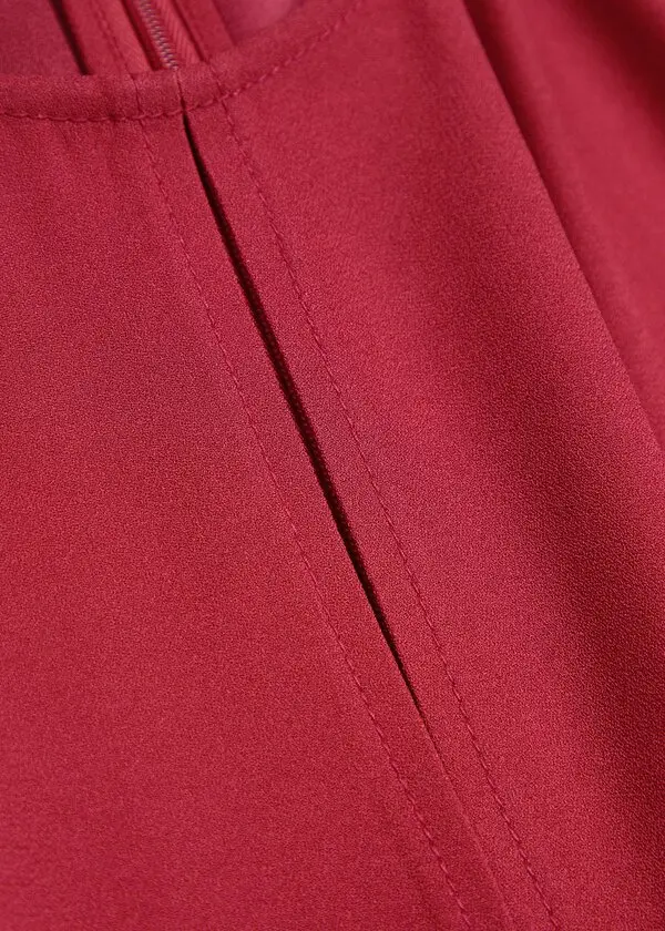 JOSEPH Hills Cut-out Crepe Midi Dress - Red