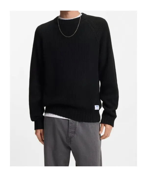 Hugo Boss Rib-knit Sweater In Cotton
