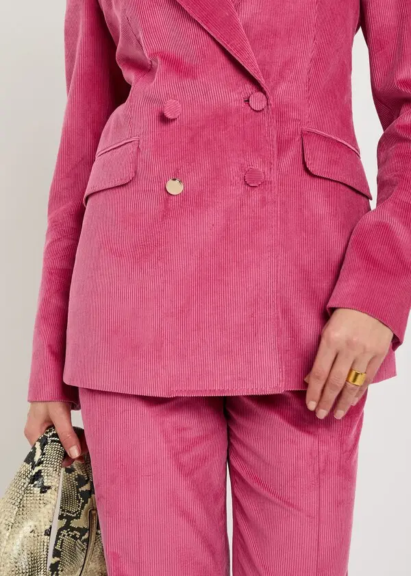 Gabriela Hearst Double-breasted Corduroy Blazer