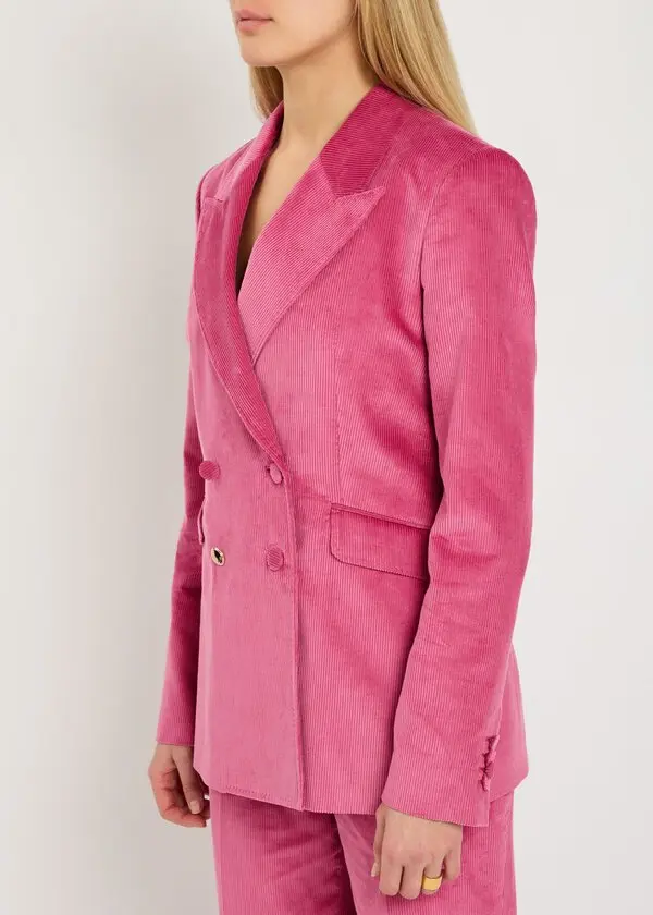 Gabriela Hearst Double-breasted Corduroy Blazer