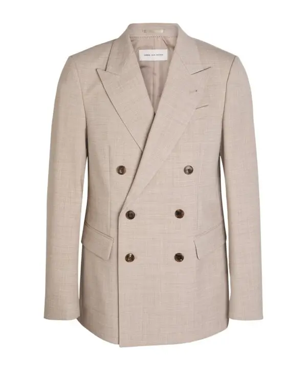 Dries Van Noten Barry Double-breasted Woven Blazer