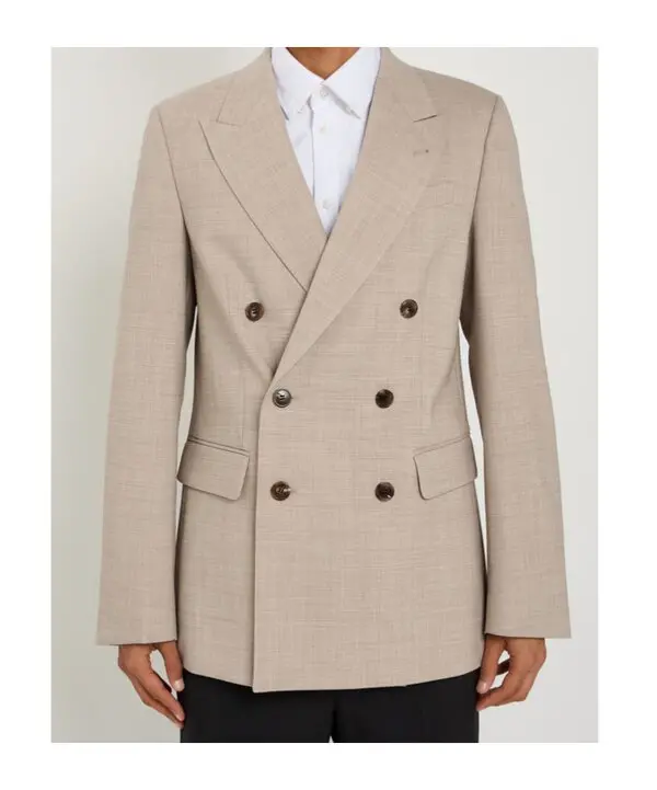 Dries Van Noten Barry Double-breasted Woven Blazer