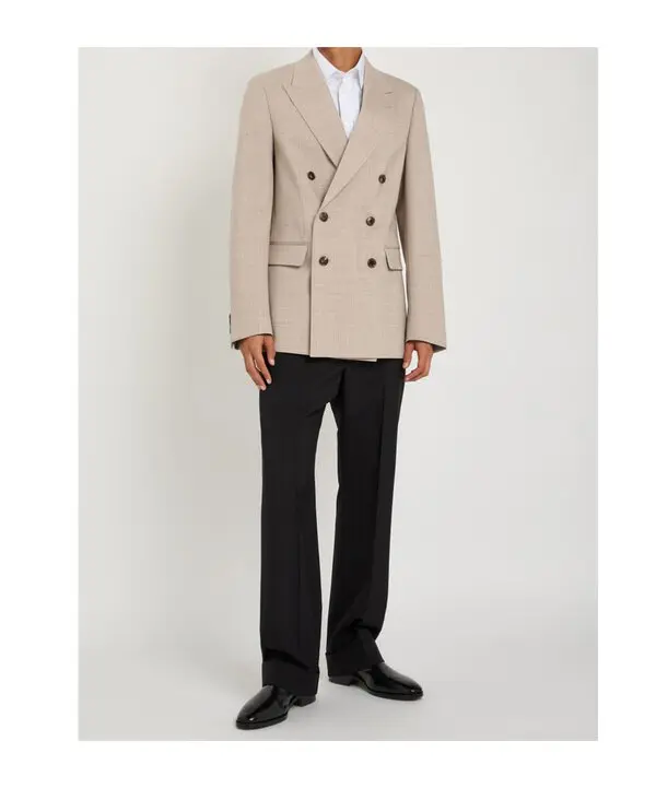 Dries Van Noten Barry Double-breasted Woven Blazer