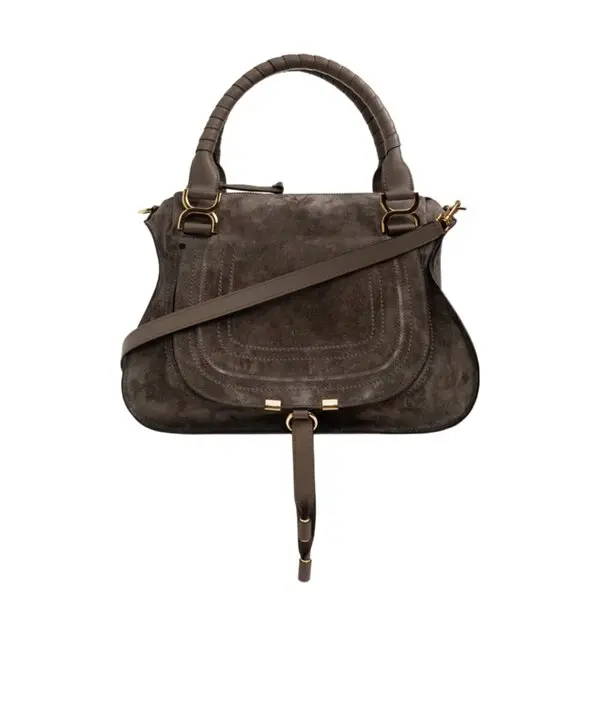 Chloé Marcie Shoulder Bag - Grey