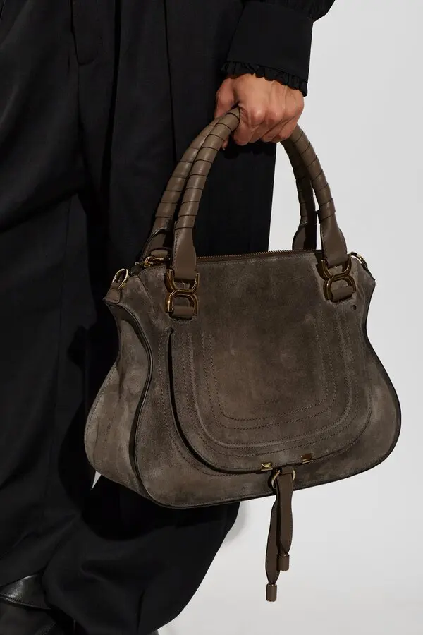 Chloé Marcie Shoulder Bag - Grey