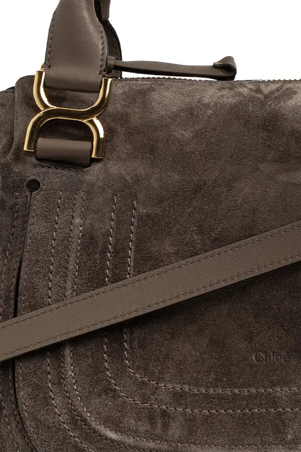 Chloé Marcie Shoulder Bag - Grey