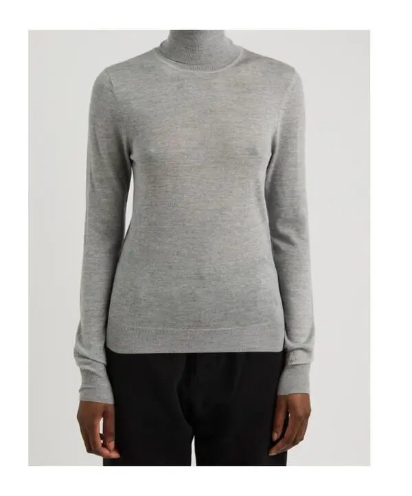 Saint Laurent Cassandre Fine-knit Wool Jumper
