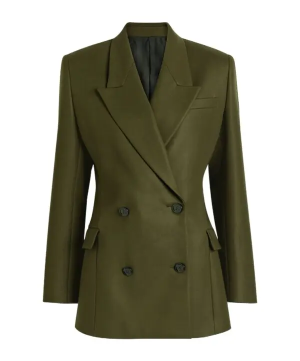 Alaïa Double-breasted Cotton Blazer