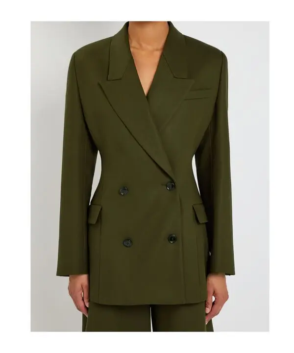Alaïa Double-breasted Cotton Blazer