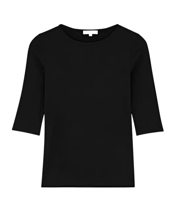 Vince Ribbed Stretch-jersey Top - Black