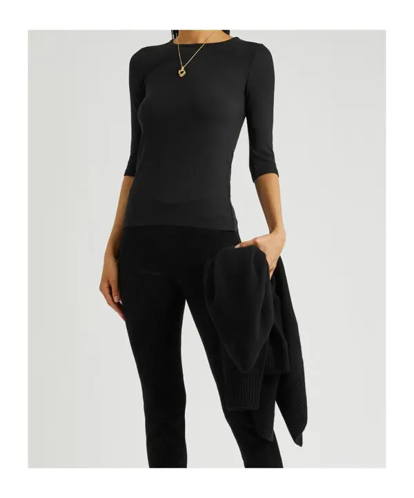 Vince Ribbed Stretch-jersey Top