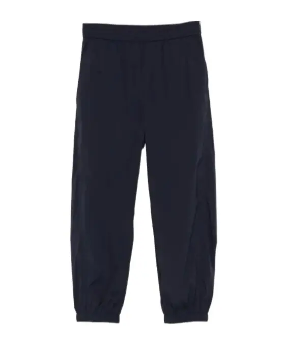 Herno Light-stretch Trousers With Elasticated Waistband And Cuffs
