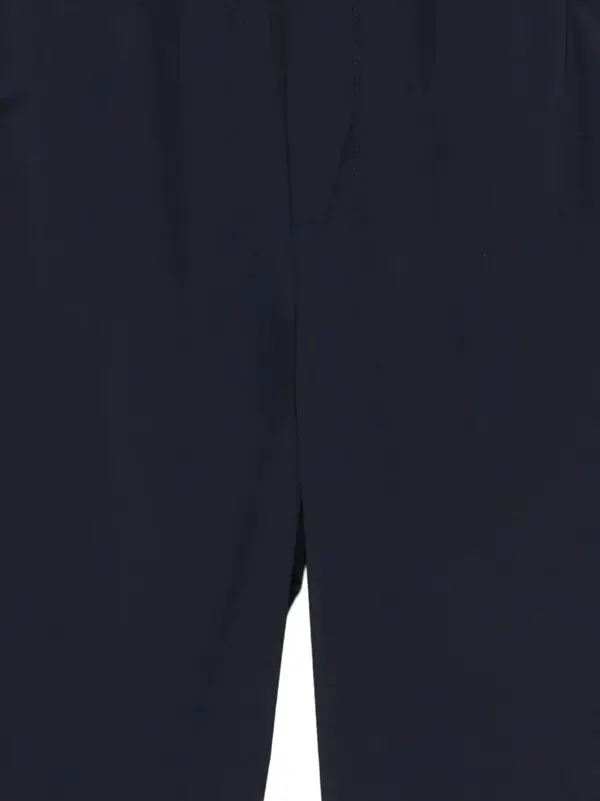 Herno Light-stretch Trousers With Elasticated Waistband And Cuffs