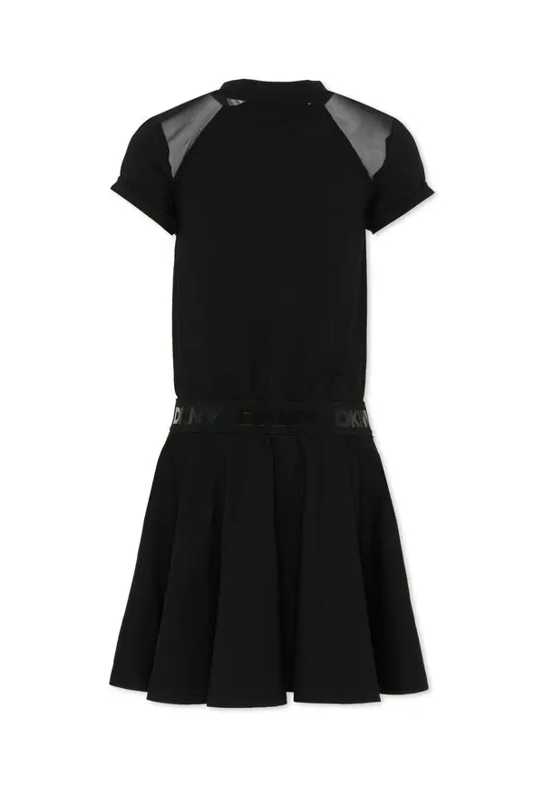 Dkny Mesh Panel A-line Dress