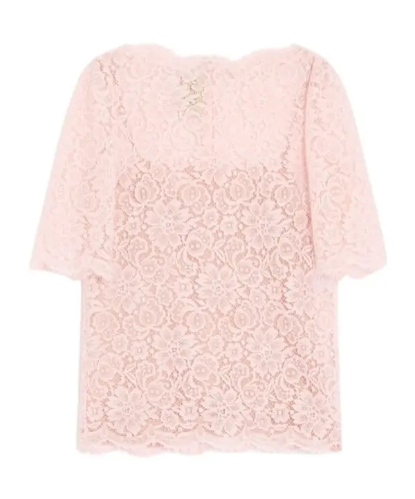 Valentino Garavani Lace Top - Pink