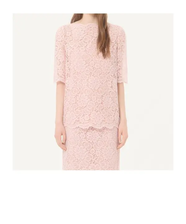 Valentino Garavani Lace Top - Pink