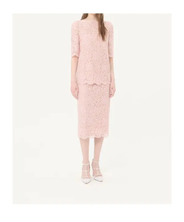 Valentino Garavani Lace Top - Pink