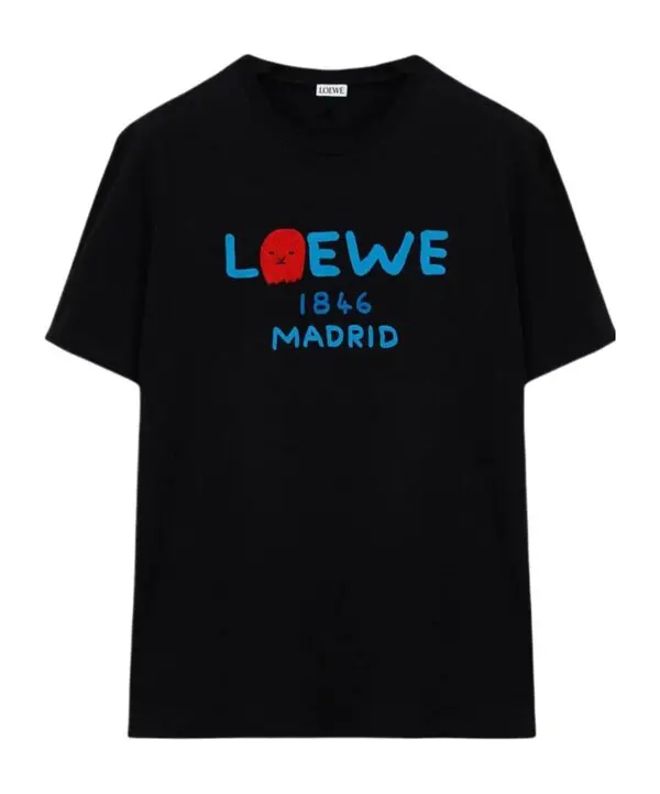 Loewe Relaxed Fit T-shirt In Cotton - Black