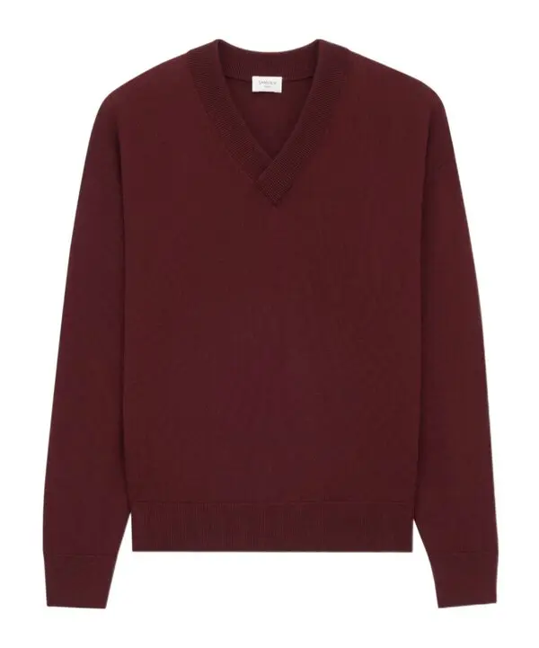 Saint Laurent V-neck Long-sleeved Jumper