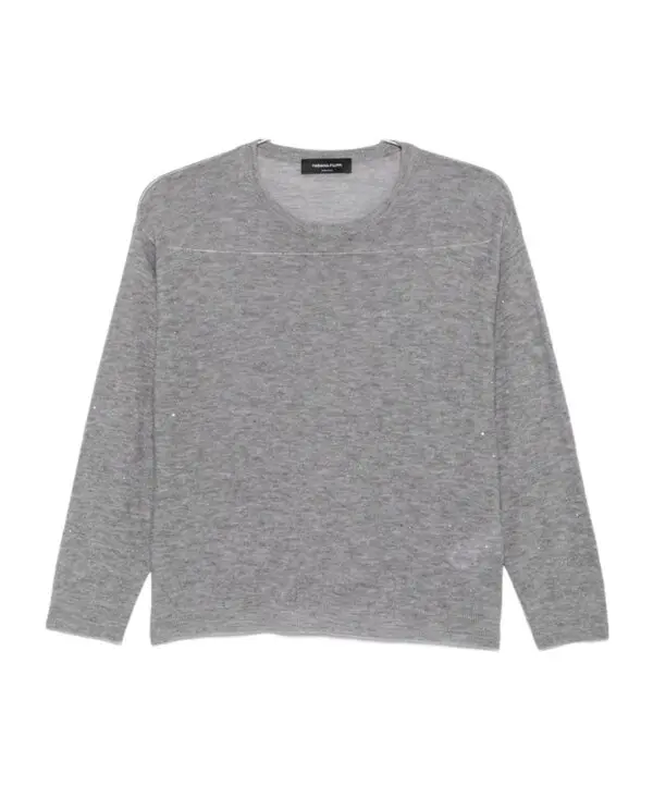 Fabiana Filippi Ribbed Crew-neck Knit Top
