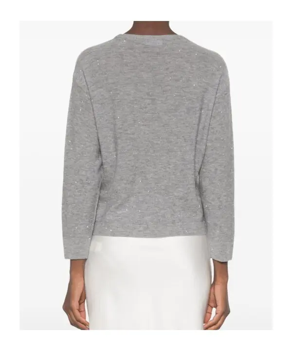 Fabiana Filippi Ribbed Crew-neck Knit Top