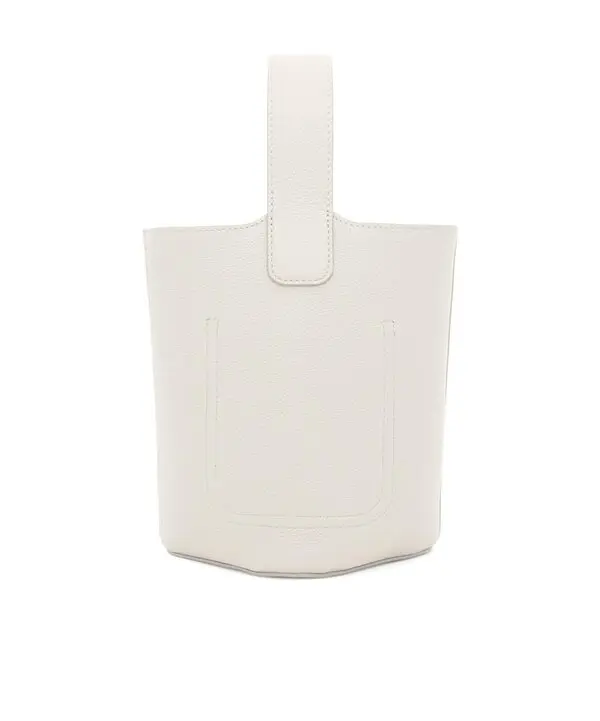 Loewe Mini Pebble Bucket Bag In Soft Grained Calfskin - Nude