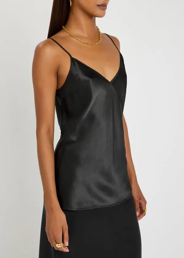 JOSEPH Clea Silk Top - Black