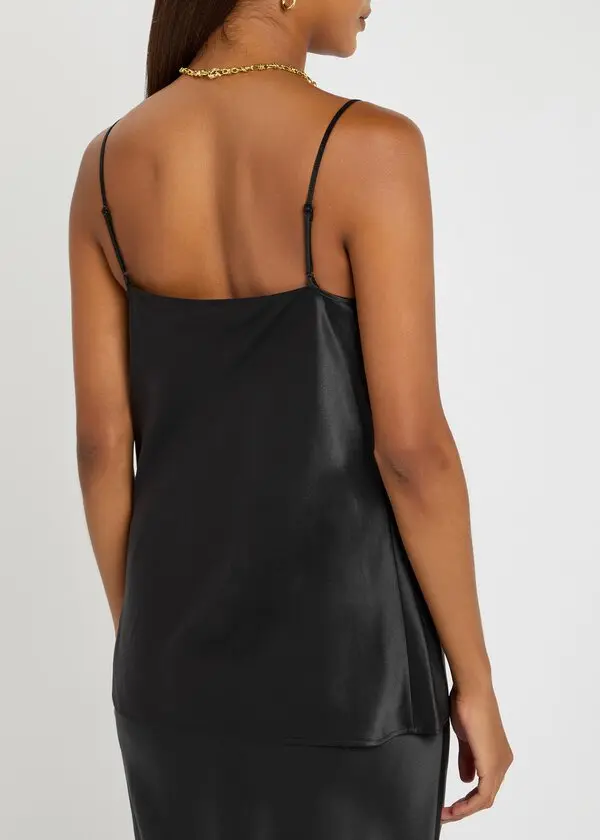 JOSEPH Clea Silk Top - Black