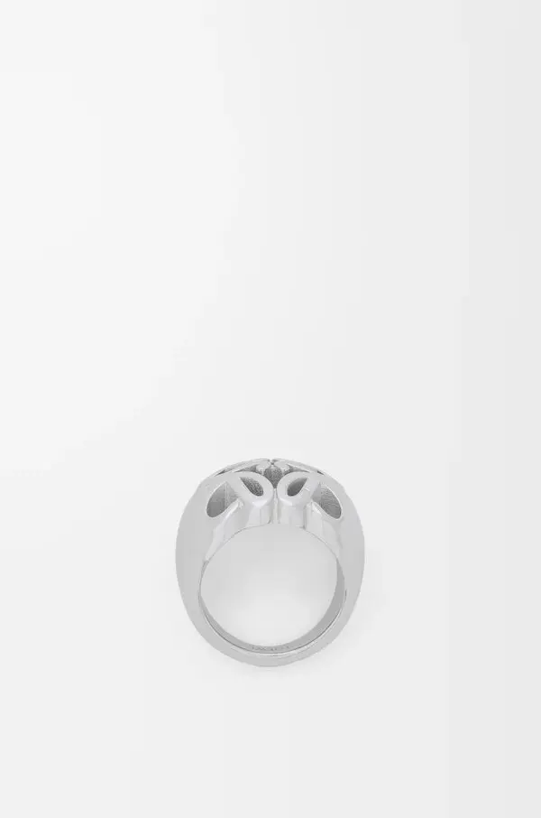 Loewe Sterling Anagram Bombe Signet Ring