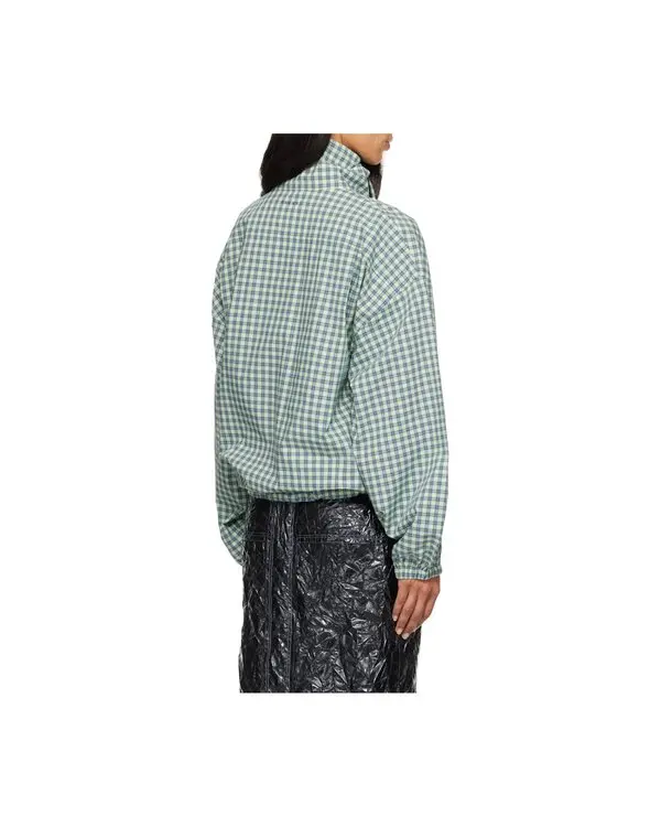 Marni Checked High Neck Blouse
