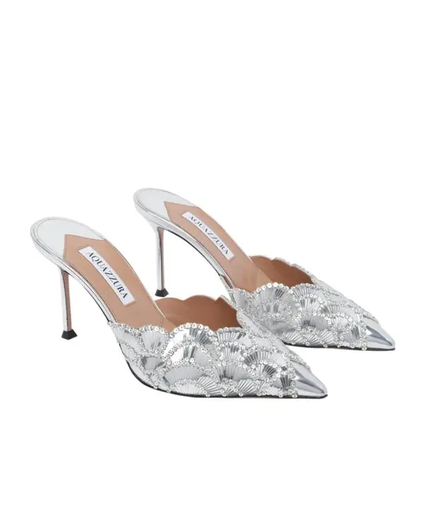 AQUAZZURA Ce Soir 85 Mules - No