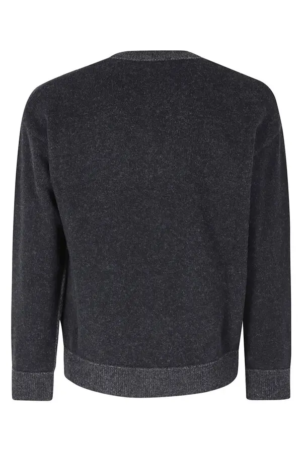 ROBERTO COLLINA Crew Neck Long Sleeve Knit Top