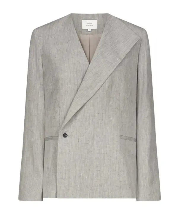 Loulou De Saison Suna Asymmetric Blazer - Grey