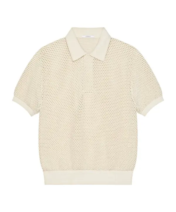 Givenchy Knit Short-sleeve Polo Shirt - Ecru