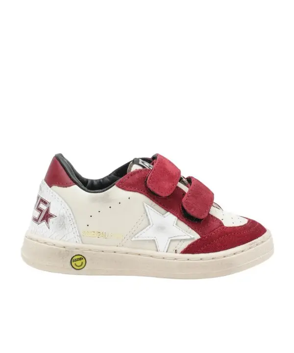 GOLDEN GOOSE Ball Star Sneakers - White/red