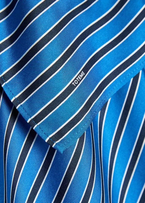 TOTEME Striped Silk Scarf