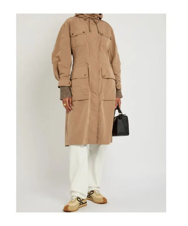 Moncler Nantes Shell Parka - Nude