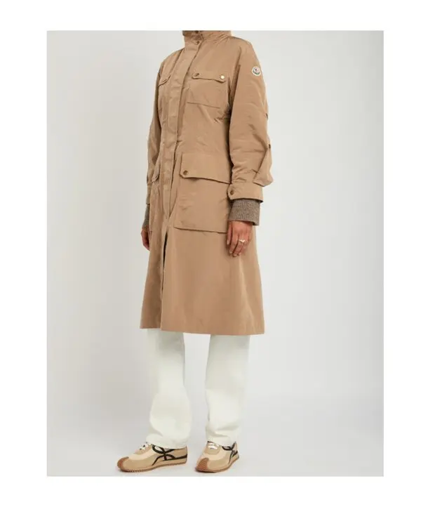 Moncler Nantes Shell Parka - Nude