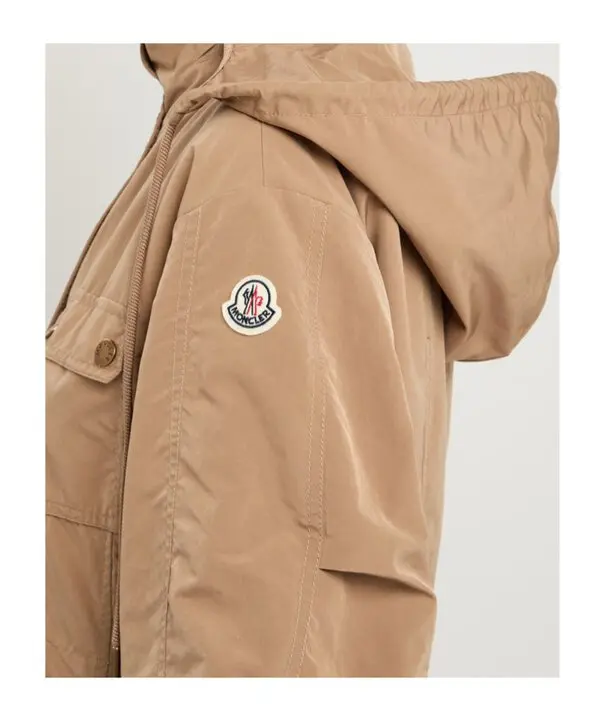 Moncler Nantes Shell Parka - Nude