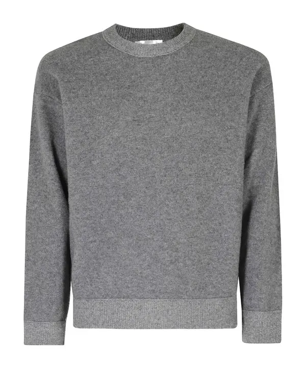 ROBERTO COLLINA Crew Neck Long Sleeve Knit Top - Gray