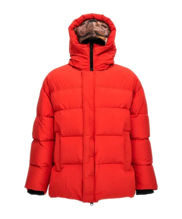 DOUBLET Animal Accent Hooded Padded Down Jacket