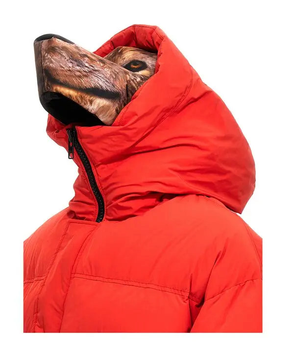 DOUBLET Animal Accent Hooded Padded Down Jacket