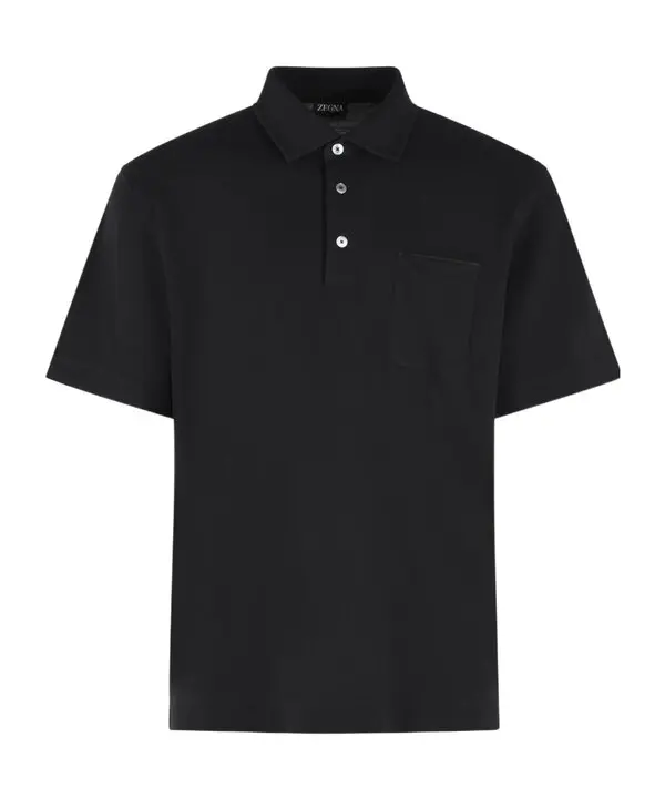 Zegna Pocket Detail Polo Shirt